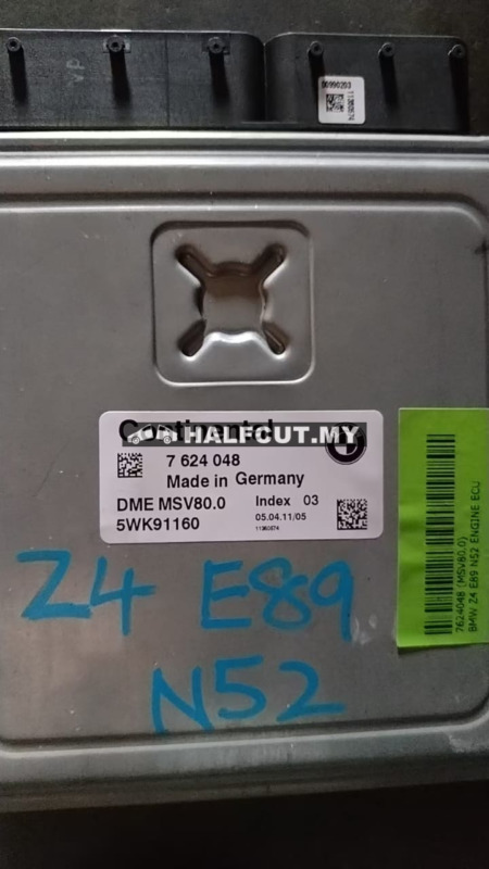 7624048 BMW Z4 E89 N52 ENGINE ECU - Halfcut Malaysia KL Selangor Penang ...